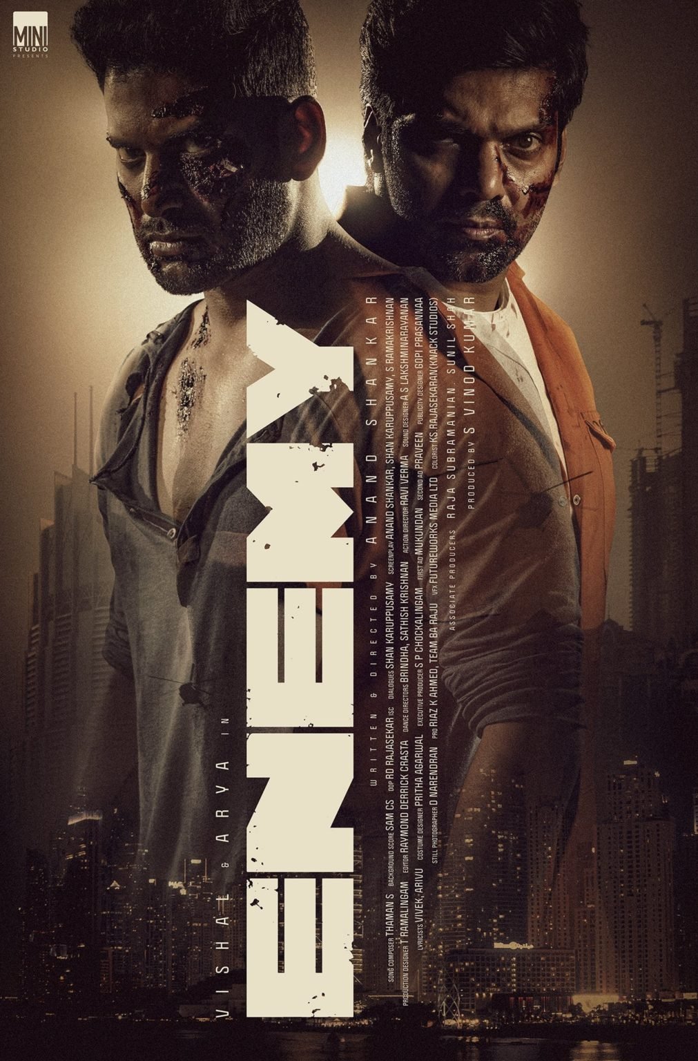 Enemy Tamil Movie Cast, Crew, Posters & Release Date - MixIndia