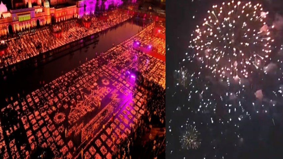 Deepotsav 2022: Watch the extravagant fireworks in Ayodhya on eve of ...