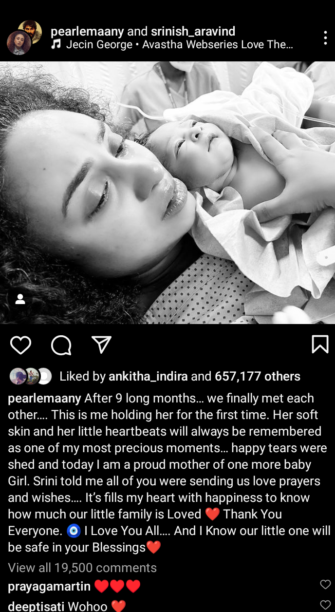 After 9 long months we have met each other: Pearly sharing pictures of ...