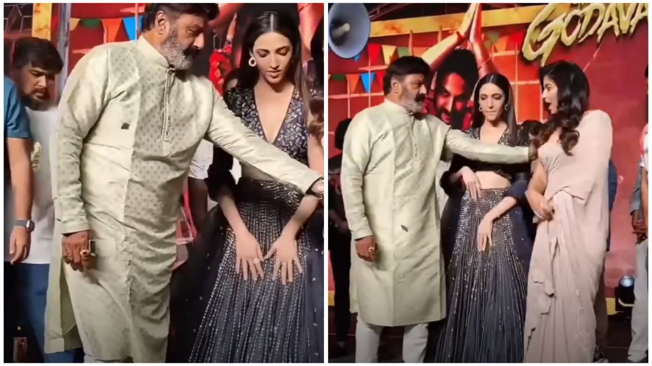 Balayya publicly pushed actress Anjali off the stage while people were ...
